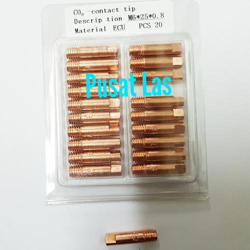 Jual Kontak Contact Tip MB MB15 M6x25x0.8mm Spuyer Mig CO Co2 M6 x 25 x 0.8 - 1.0mm - Jakarta ...