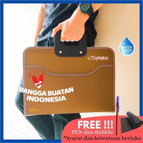 Jual Tas Berkas Map Dokumen Anti Air Resleting Besar File Document Bag ...