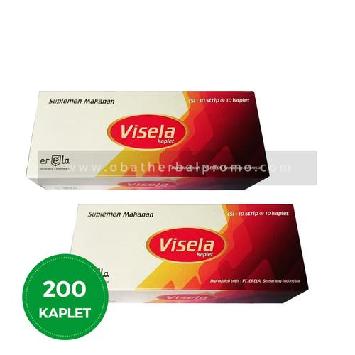 Jual Erela Visela 100 Kaplet Suplemen Asam Folat Ibu Hamil Lansia 2 Box ...