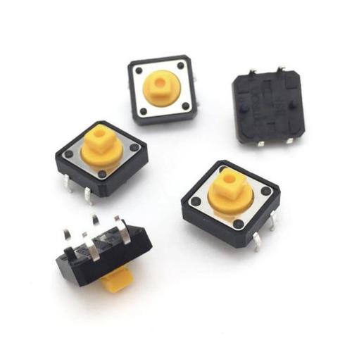 Jual B3F-4055 12x12x7.3mm 4p 4 pin omron Tactile push button micro ...