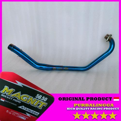 Jual Pipa leher knalpot racing YAMAHA R15 V2 XABRE Bending biru ...