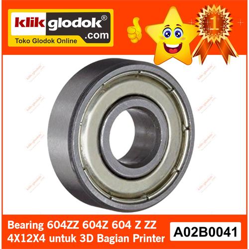 Jual Bearing 604ZZ 604Z 604 Z ZZ 4X12X4 untuk 3D Bagian Printer - Kab ...