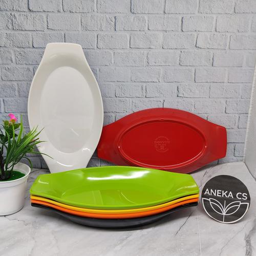 Promo Piring Oval Melamin 8 Inch - Piring Saji - Piring Panjang Keci ...