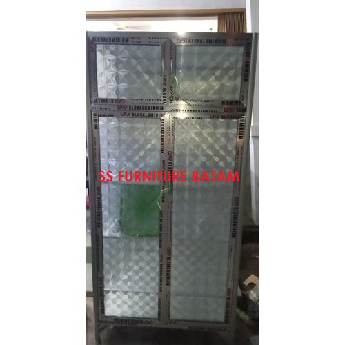 Jual Rak Piring 2pintu Aluminium Full KAca - Kota Batam - FURNITURE BATAM | Tokopedia
