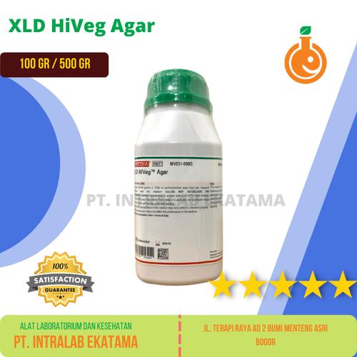 Jual Xylose Lysine Deoxycholate, XLD HiVeg Agar 100gr / 500gr - 100 ...