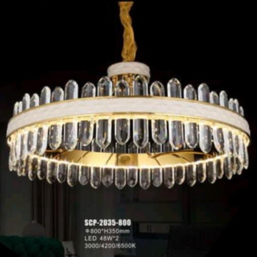 Jual Lampu Hias Gantung Modern Minimalis LED Crystal SCP 2035 Series 3C ...