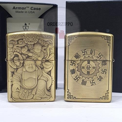 Jual Zippo Original Armor Laughing Buddha Design 2 Sisi Japan - Jakarta ...