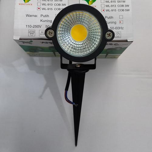 Jual lampu sorot led taman tancap lampu kolam Wing Lock putih kuning ...