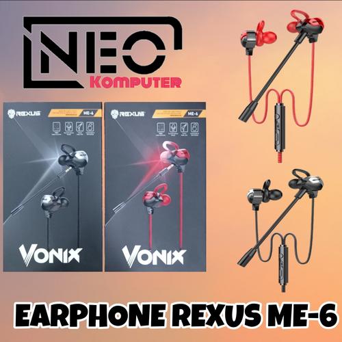 Jual REXUS ME-5 GAMING EARPHONE VONIX | HEADSET GAME WITH MICROPHONE ...