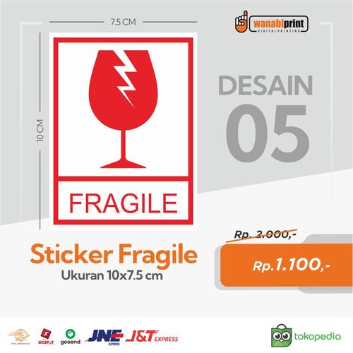 Jual Stiker Sticker Fragile Fragil Label Pengiriman Custom Awas ...