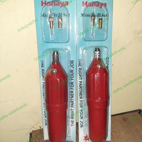 Jual Bor Mini Drill set Hanaya alat bor mini pcb 12 volt v - Kab ...
