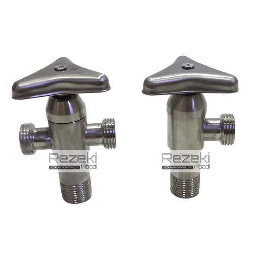 Jual Stop Kran Single - Double Stainless Sus304 - Stop Kran Wastafel ...