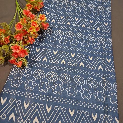 Jual kain batik motif semut biru indigo songket ethnic tradisional cf ...