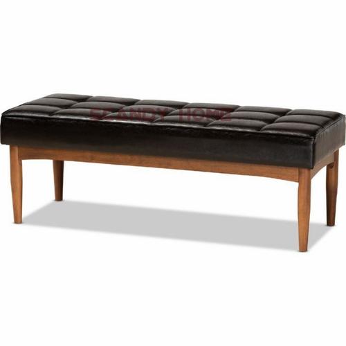 Jual sofa bench-kursi stool bangku sofa kayu jati minimalis bahan kulit ...