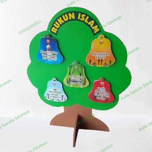 Jual Mainan Balok Edukasi Pohon Rukun Islam untuk Anak PAUD TK IT ...