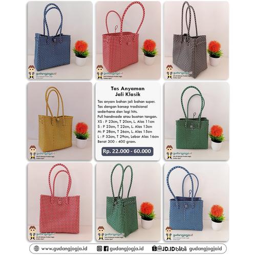Jual TAS ANYAM - TAS ANYAM JALI - TAS ANYAMAN PLASTIK KLASIK ...