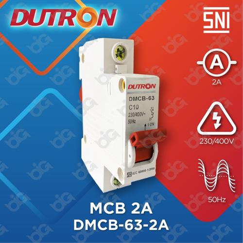 Jual DUTRON MCB 10a 6a 2a 4a 6a 16a 20a 25a 32a 40a 50a 63a 1 Phase ...