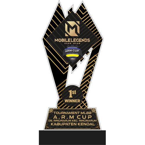 Jual Plakat/Trophy/Piala/Bahan Akrilik 6mm/Free Desain/Mobile legend ...