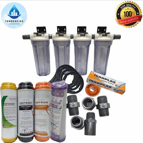 Jual PAKET FILTER AIR BERKAPUR / PAKET FILTER AIR 4 TAHAP/FILTER AIR ...