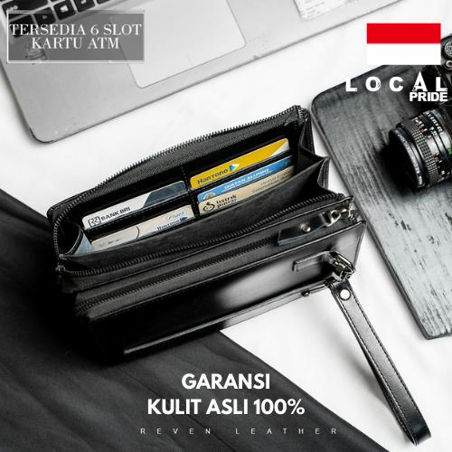 Jual Tas Tangan Handbag Kulit Asli Pria Clutch Pouch Bag Kulit Pria ...