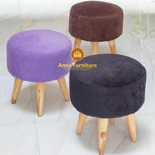 Promo KURSI STOOL KANCING / SOFA STOOL TINGGI 45 CM - KOTAK POLOS ...