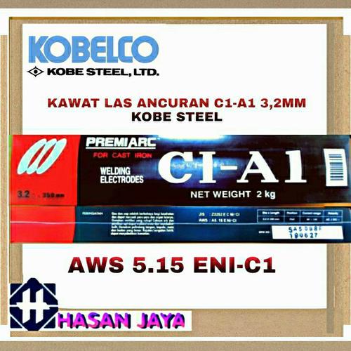 Jual kawat las ancuran besi cor CI-A1 kobe steel 1kg - CIN 1 3.2MM ...