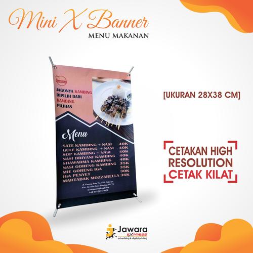 Jual CETAK MINI X BANNER MENU MAKANAN FREE DESIGN - Kota Malang ...