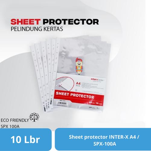 Jual Sheet Protector Inter X A4 / PP Pocket InterX A4 / Plastik File ...