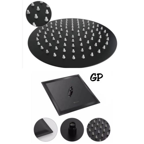 Jual Kepala Wall Shower Mandi Hitam Bagus 8" - Shower Mandi Tanam ...