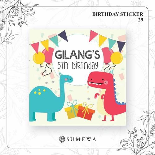 Jual Sticker Ulang Tahun / Birthday Sticker / Sticker Hampers Ultah ...