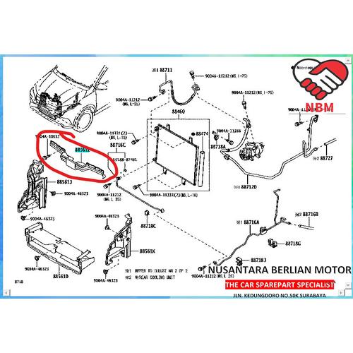 Jual GRILLE AIR INLET TOYOTA ALL NEW RUSH 88561-BZ500 - Kota Surabaya ...