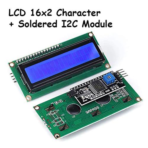 Jual LCD Display 1602 With I2C IIC Module Backlight Modul 16x2 ...
