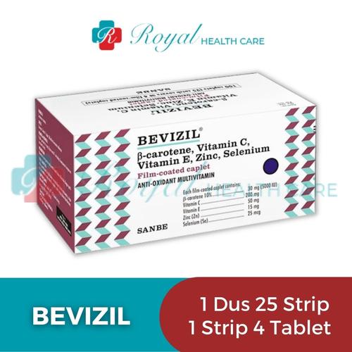 Jual BEVIZIL STRIP 4 TABLET Multivitamin dan Antioksigan - Kota ...