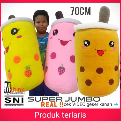Jual boneka Boba jumbo/Boba besar milk tea/super empuk kain halus ...