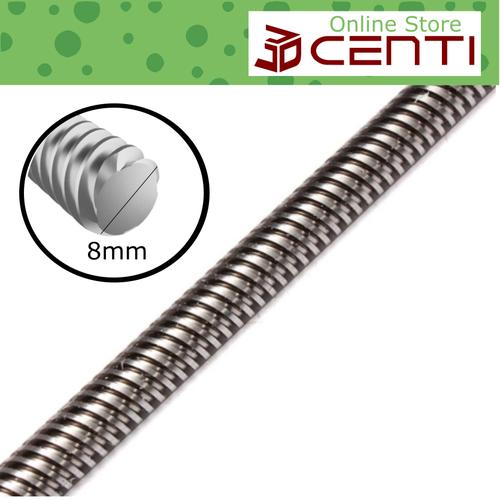 Jual T8 8mm pitch 2mm lead 8mm Leadscrew lead screw 100mm 150mm 200mm ...