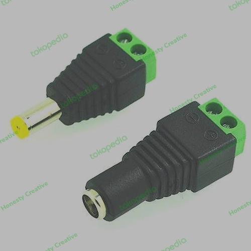 Jual 1Pasang JACK POWER Socket DC MALE AND FEMALE CCTV - Kab. Bogor ...