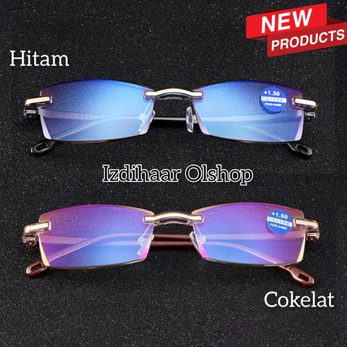 Jual KACAMATA BACA PLUS LENSA BLUE RAY ANTIRADIASI UNTUK PRIA WANITA ...