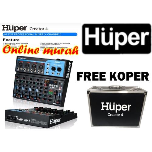 Jual mixer huper creator 4 4channel huper creator4 free koper garansi ...