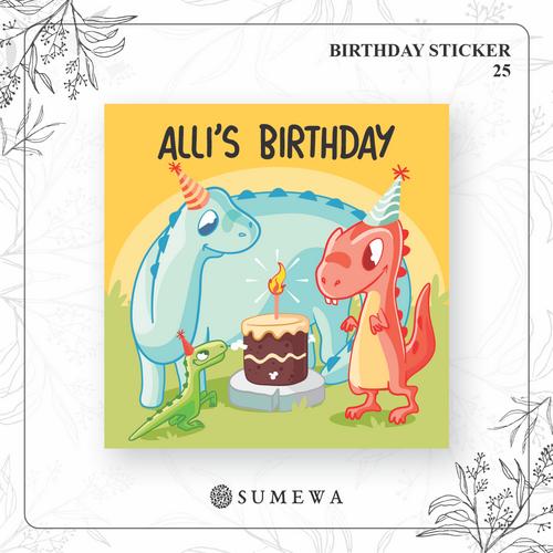 Jual Sticker Ulang Tahun / Birthday Sticker / Sticker Hampers Ultah ...