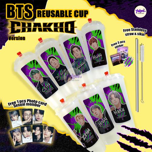 Jual BTS BANGTAN REUSABLE CUP CHAKHO Version Fanmade - Jungkook, 700ml ...
