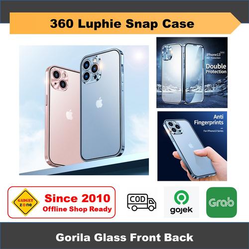 Jual iPhone 13 / Pro / Pro Max Casing Luphie Snap Front Back Glass Case ...