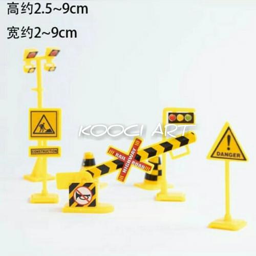 Jual Cake topper rambu lalu lintas/mainan anak/hiasan kue rambu ...