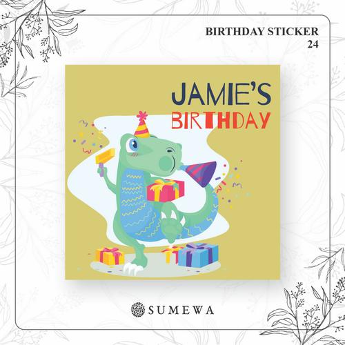 Jual Sticker Ulang Tahun / Birthday Sticker / Sticker Hampers Ultah ...