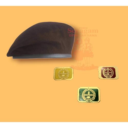 Jual Topi Baret Super Pramuka Putra Seragam Sekolah - Pin Penegak, Topi ...