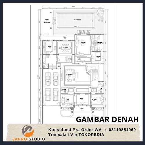 Jual Denah Rumah Ruko Kantor Gedung (PAKET-1) - Jakarta Timur - JAPRO ...