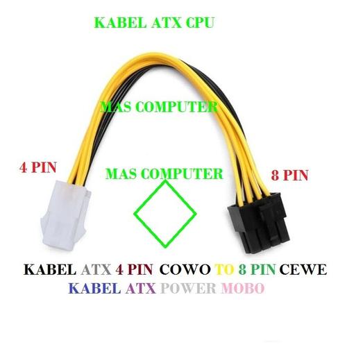 Jual Kabel Power ATX 4 Pin To 8 Pin Kabel Mobo 4 Pin Femele To 8 Pin ...