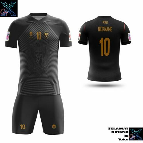 Jual Baju Kaos Jersey Bola Timnas Indonesia AFF 2020 2021 Black Edition ...