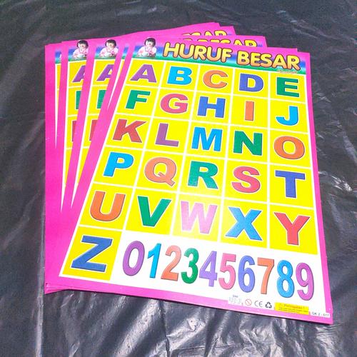 Jual poster huruf besar/poster dinding huruf abjad/gambar huruf - Kab ...