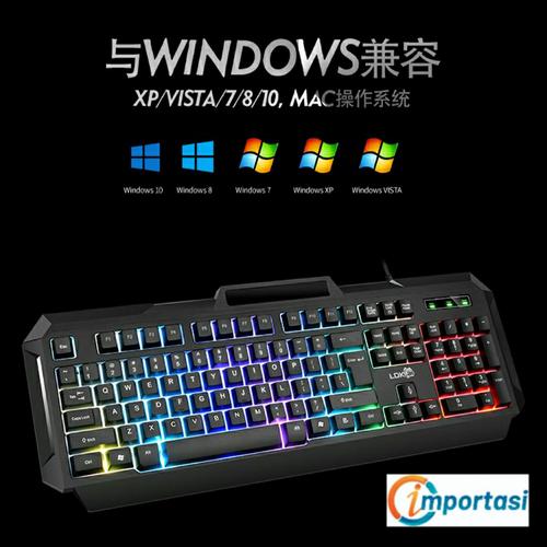 Jual LDKAI R260 Super Keyboard Gaming RGB LED Futuristic - Kota Depok ...