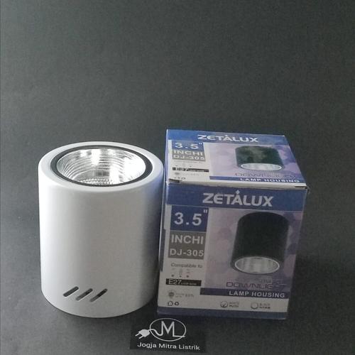 Jual DOWNLIGHT OB ZETALUX BULAT 3,5" DJ-305 BLACK / WHITE - Putih - Kab ...